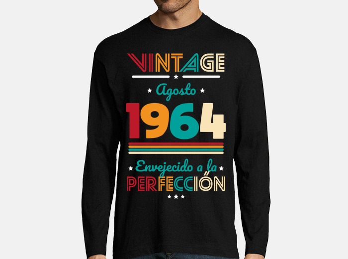 Playera 60 cumpleanos vintage agosto 1964 | laTostadora México Playera 60 cumpleanos vintage agosto 1964 | laTostadora México